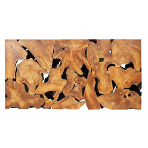 Ibolili Teak Slice Console Table & Reviews | Wayfair